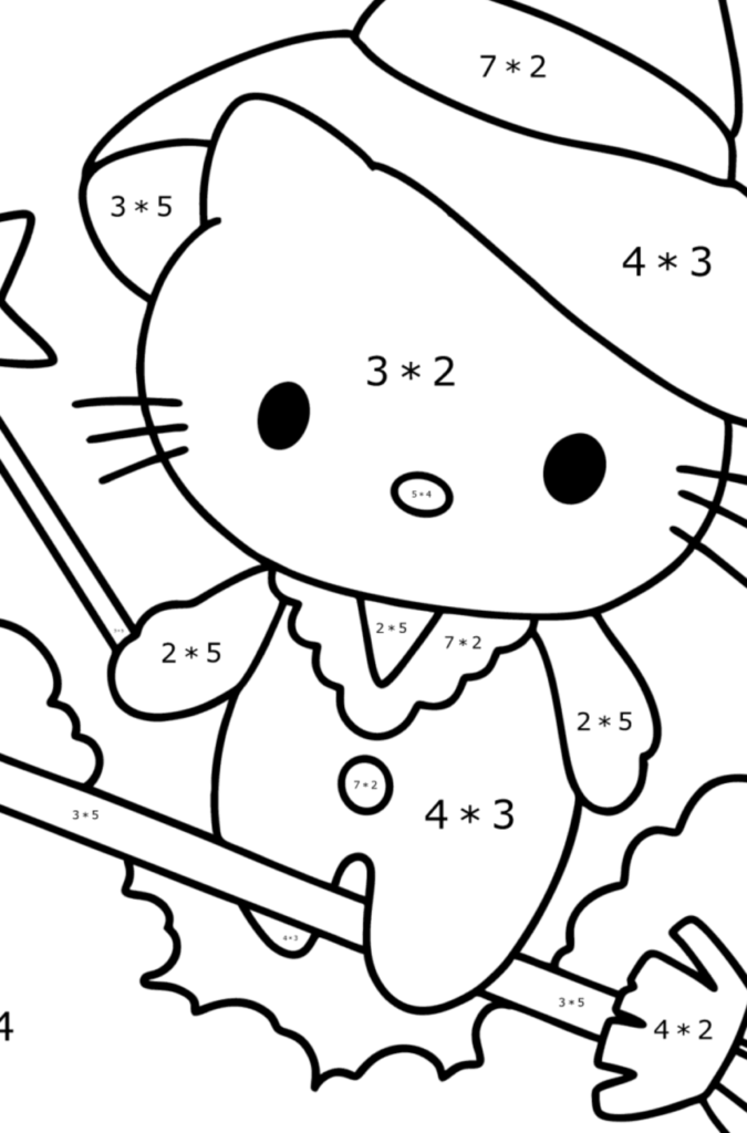10 Hello Kitty Coloring Math | Coloring Craze